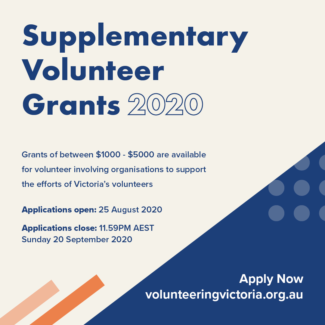 2020 Supplementary Volunteer Grants - Applications Open - Volunteering ...